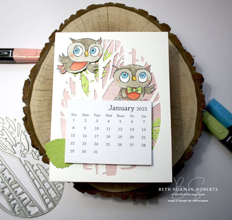 Adorable Owls Desk Calendar and Video - Beth Norman-Roberts, Stampin ...
